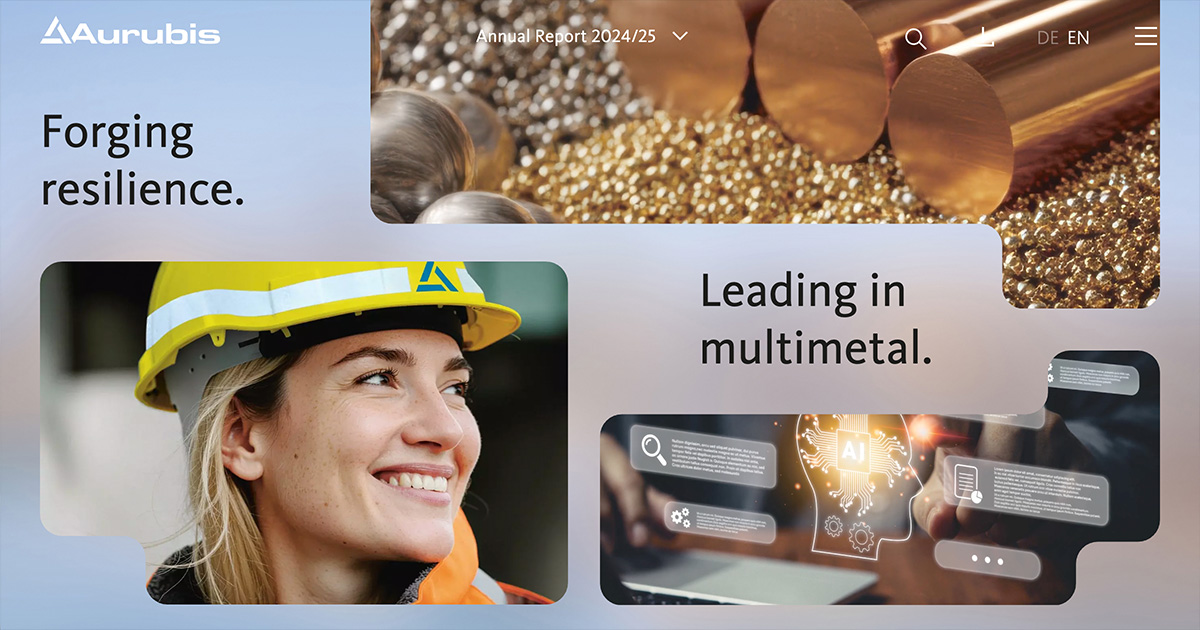 Aurubis Annual Report 2024/2025 – Forging resilience. Leading in multimetal.